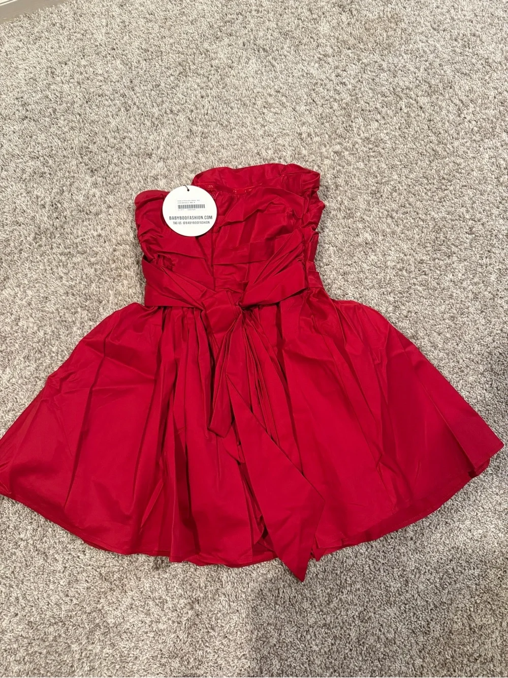 Babyboo Fashion | Dresses | Strapless Red Party Dress | Poshmark